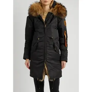 ARCTIC ARMY Luxe Fur-trimmed Padded Shell Parka