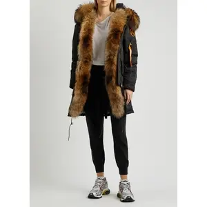 ARCTIC ARMY Luxe Fur-trimmed Padded Shell Parka