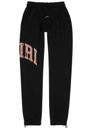 Amiri Logo-appliquéd Cotton Sweatpants