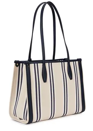 Kate Spade New York Market Striped Canvas Tote
