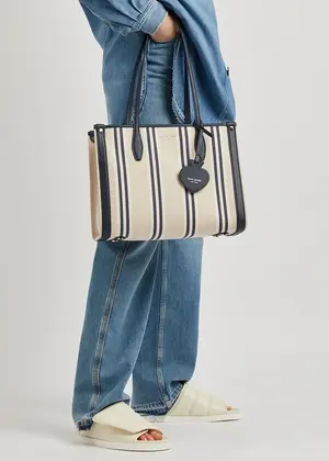 Kate Spade New York Market Striped Canvas Tote
