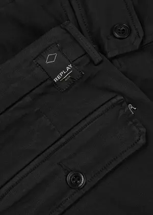 REPLAY Hyperflex X-lite Slim-leg Cargo Trousers
