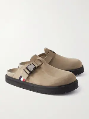Moncler Suede Clogs