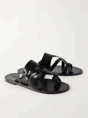 Saint Laurent Culver Leather Sandals