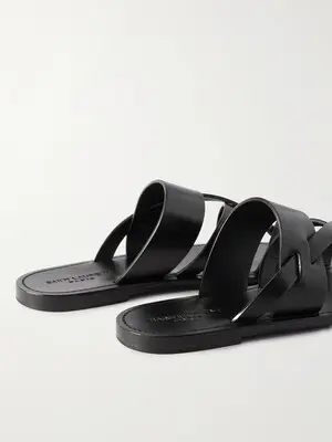 Saint Laurent Culver Leather Sandals