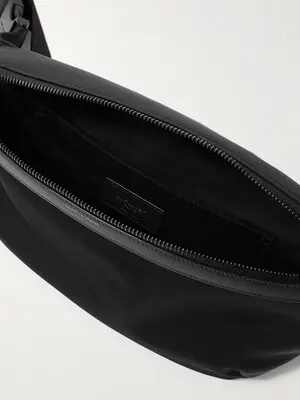 Saint Laurent Leather-trimmed Nylon Belt Bag