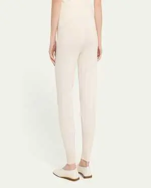 ARLOTTA CASHMERE Drawstring Sweatpants With Ribbed Cuffs