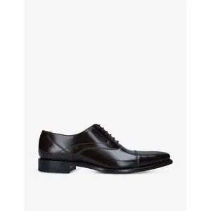 LOAKE Sharp Leather Oxford Shoes - Dark Brown