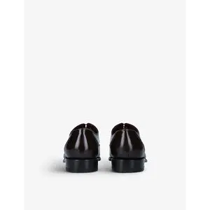 LOAKE Sharp Leather Oxford Shoes - Dark Brown