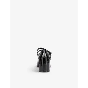 CHRISTIAN LOUBOUTIN Miss Jane 55 Patent-leather Shoes - Black/lin Black
