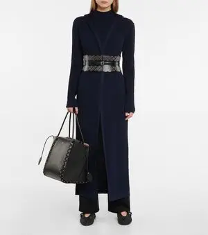Alaïa Hooded Wool-blend Cardigan