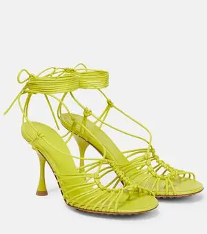 Bottega Veneta Dot 100 Leather Sandals