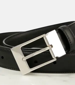 THE ROW Jewel Leather Belt - Black