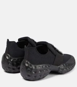 ROGER VIVIER Viv' Run Moonlight Strass Sneakers - Black