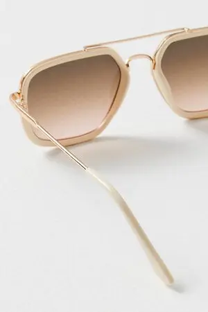 Free People Luna Classic Aviator Sunglasses