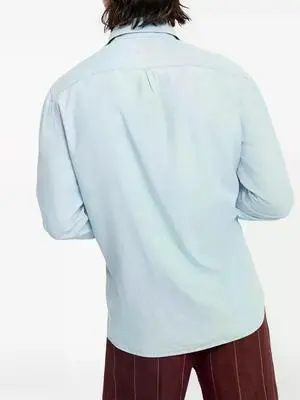 Brunello Cucinelli Spread-collar Shirt - Blue