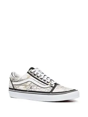 VANS Old Skool Map-print Sneakers - White