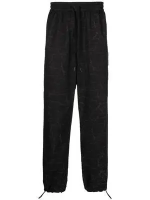 PORTS V All-over Logo Print Trousers