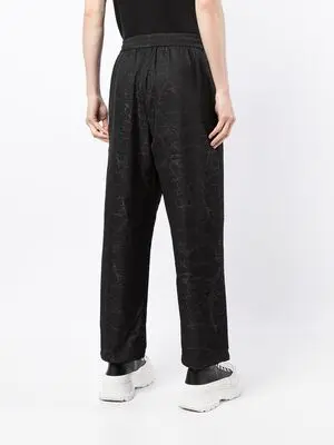 PORTS V All-over Logo Print Trousers