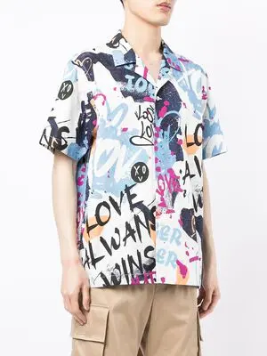 PORTS V Graffiti-print Shirt