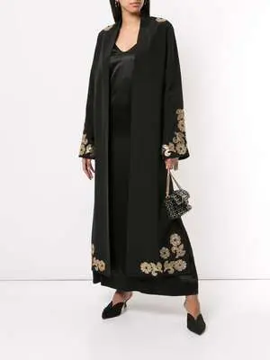 MACGRAW Whiskey Embellished Robe Coat