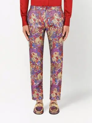 Dolce & Gabbana Patterned Jacquard Trousers
