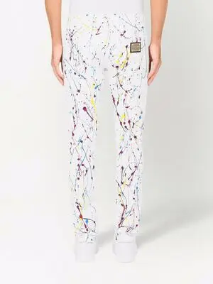 Dolce & Gabbana Paint Splatter Skinny Jeans