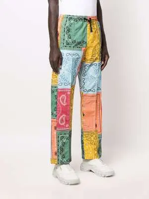 COUNTY OF MILAN Bandana-print Straight-leg Trousers