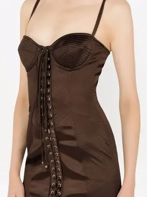 Dolce & Gabbana Satin Corset Mini Dress