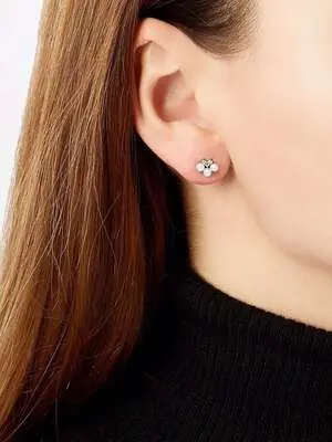 Yoko London 18kt Yellow Akoya Pearl Diamond Stud Earrings - Gold