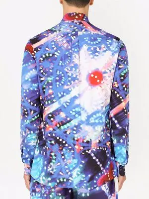 Dolce & Gabbana Graphic Print Long-sleeve Shirt - Blue