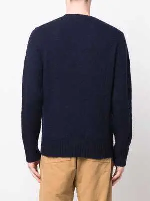 Aspesi Crewneck Wool Jumper - Blue