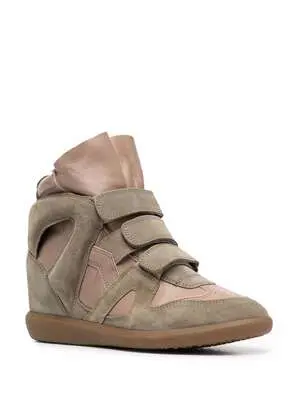 Isabel Marant Buckee Touch-strap Wedge Sneakers