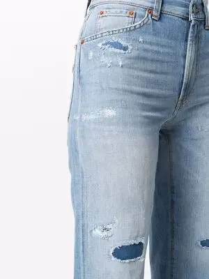 DONDUP Distressed Wide-leg Jeans - Blue