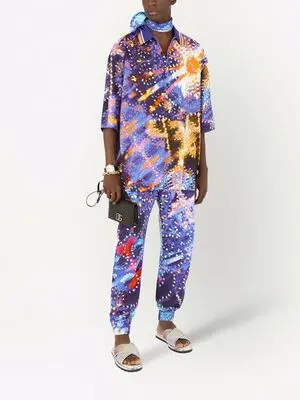 Dolce & Gabbana Graphic-print Polo Shirt