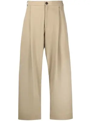 Studio Nicholson Wide-leg High-waisted Trousers - Neutrals