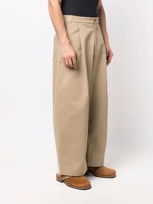 Studio Nicholson Wide-leg High-waisted Trousers - Neutrals