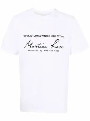Martine Rose Logo-print Cotton T-shirt - White
