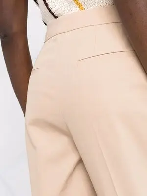 JIL SANDER High-waisted Trousers - Neutrals