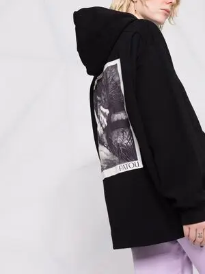 PATOU Funnel-neck Graphic Hoodie