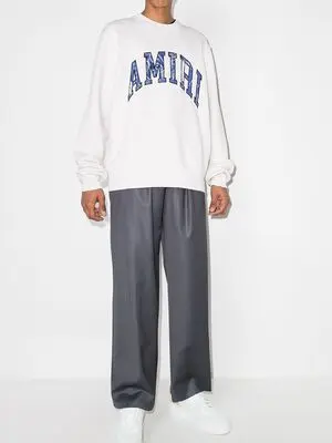 Amiri Bandana Logo Appliqué Sweatshirt