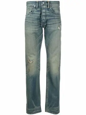 Ralph Lauren Ripped Straight-leg Jeans