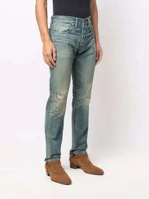 Ralph Lauren Ripped Straight-leg Jeans