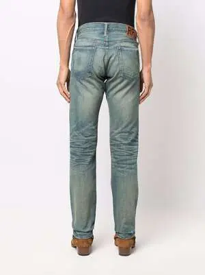 Ralph Lauren Ripped Straight-leg Jeans