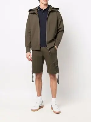C.P. COMPANY Zip-pocket Cotton Track Shorts