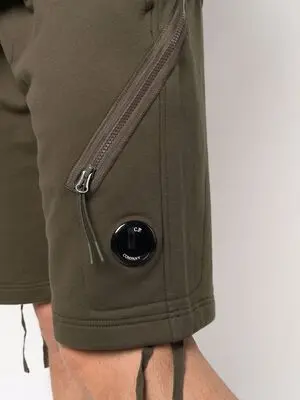 C.P. COMPANY Zip-pocket Cotton Track Shorts