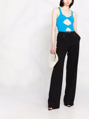 Stella McCartney Cut-out Knit Bodysuit - Blue