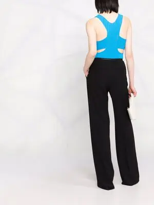 Stella McCartney Cut-out Knit Bodysuit - Blue