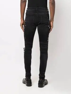 Amiri Paint Print Skinny Jeans