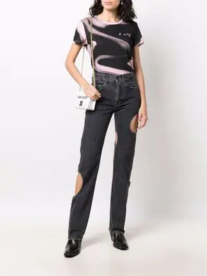 Off-White Meteor Straight-leg Jeans - Grey